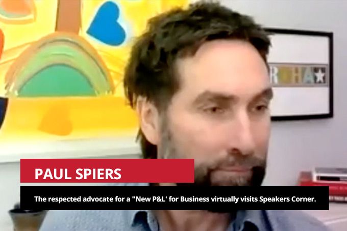 Paul Spiers, respected advocate for a 'New P&L' for business, virtually ...